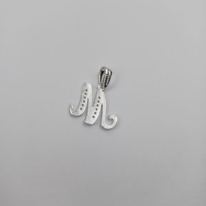 925 Sterling Silver | Jewelry | 925 Sterling Silver Alphabet Letter M ...